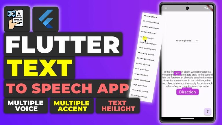 Flutter Text To Speech Application Tutorial Building A Robust Tts App Flutter Hussain Mustafa