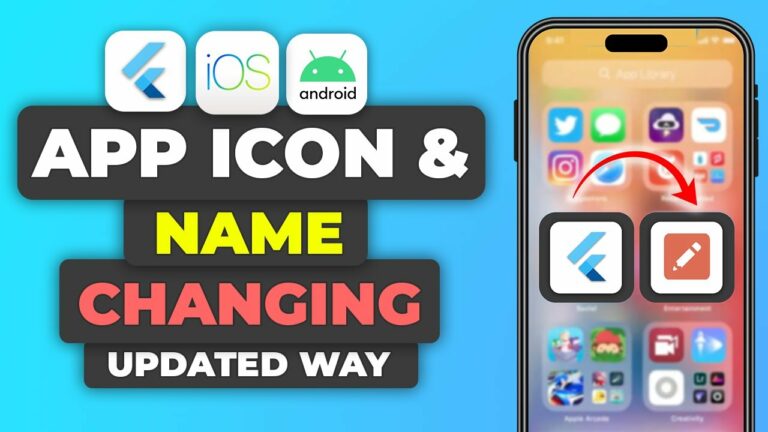 Flutter Change App Icon and Display Name - Hussain Mustafa Flutter Change App Icon and Display Name - Hussain Mustafa